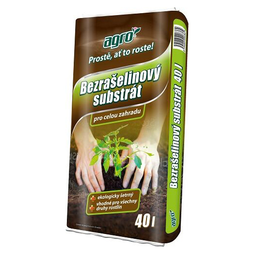 Bezrašelinový substrát AGRO 40l | E-shop Esat.sk